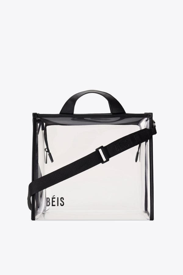 BÉIS 'The Stadium Tote'' in Clear with Black Trim - Clear Stadium Bags ...