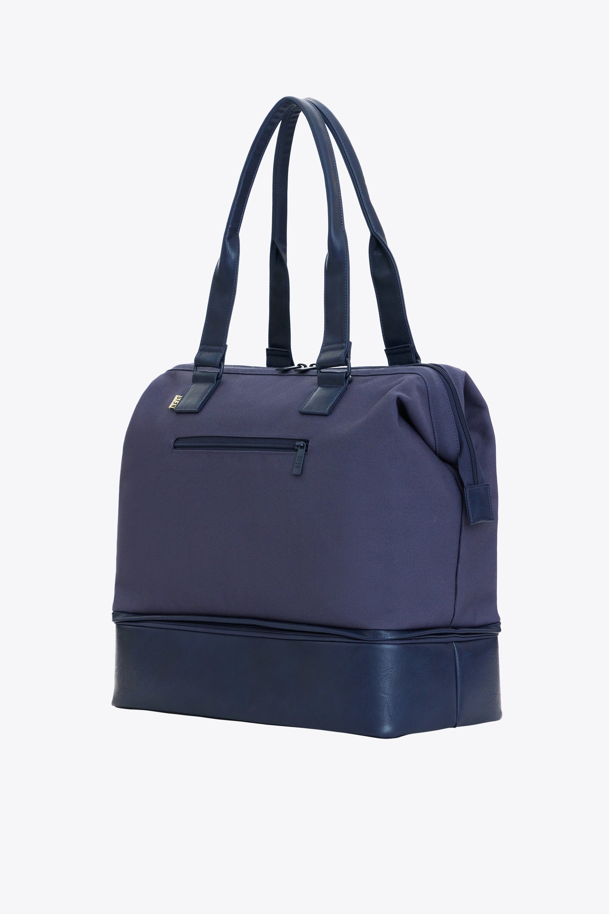 BÉIS 'The Convertible Mini Weekender' in Navy - Small Blue Weekend Bag ...