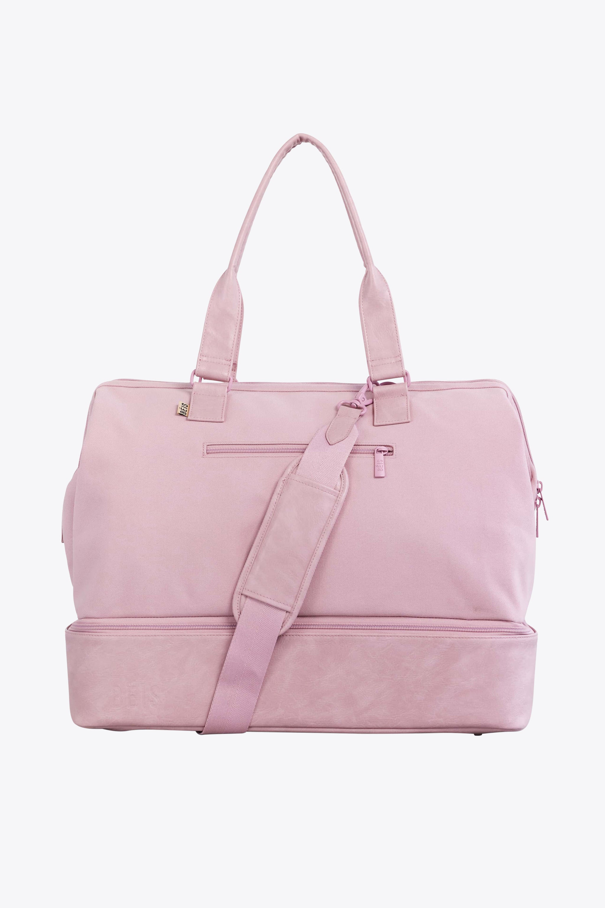 BÉIS 'The Weekender' in Atlas Pink - Pink Weekender Bag | BÉIS Travel UK