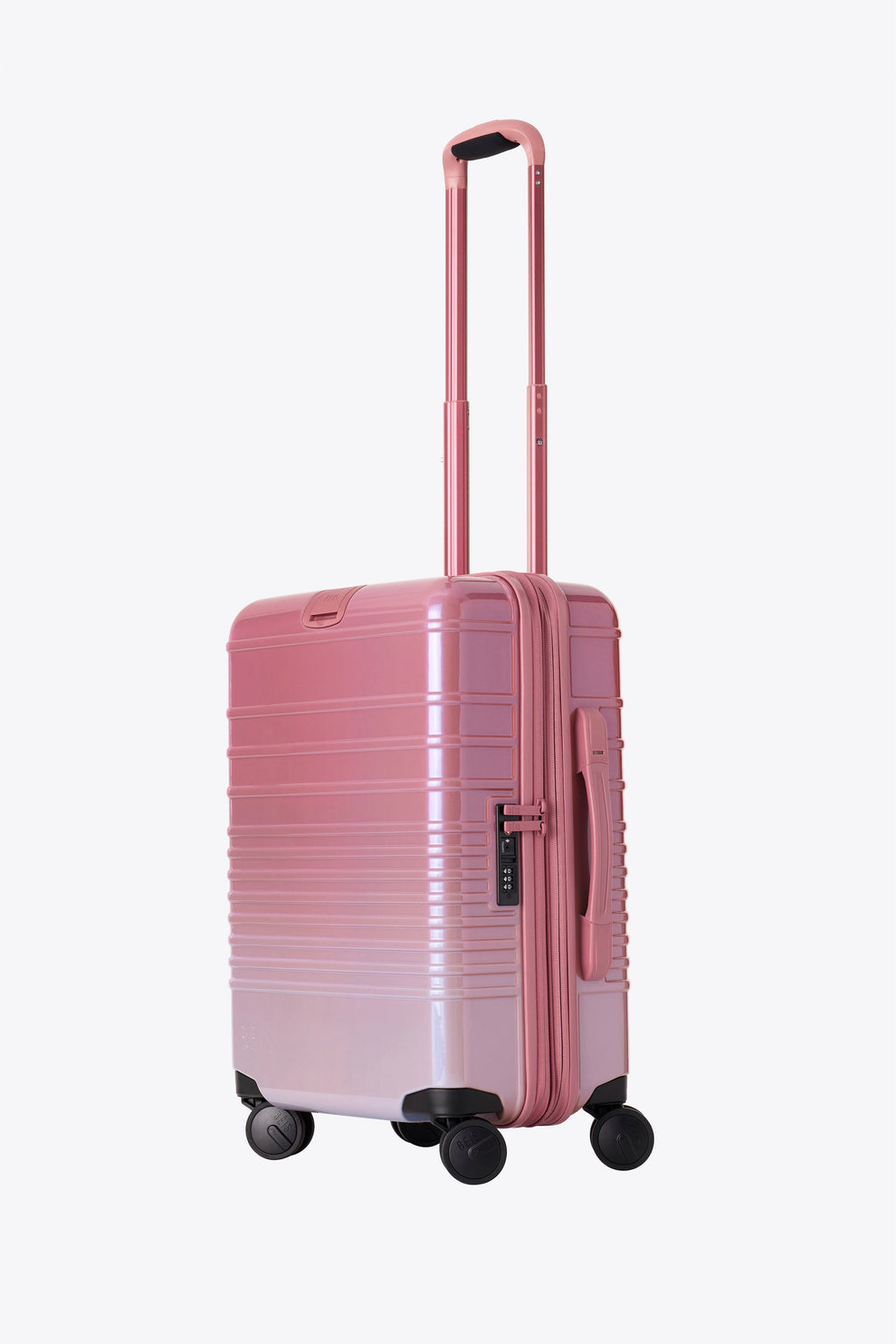 BÉIS 'The Carry-On Roller' in Wicked Pink - Iridescent Ombre Pink Carry ...