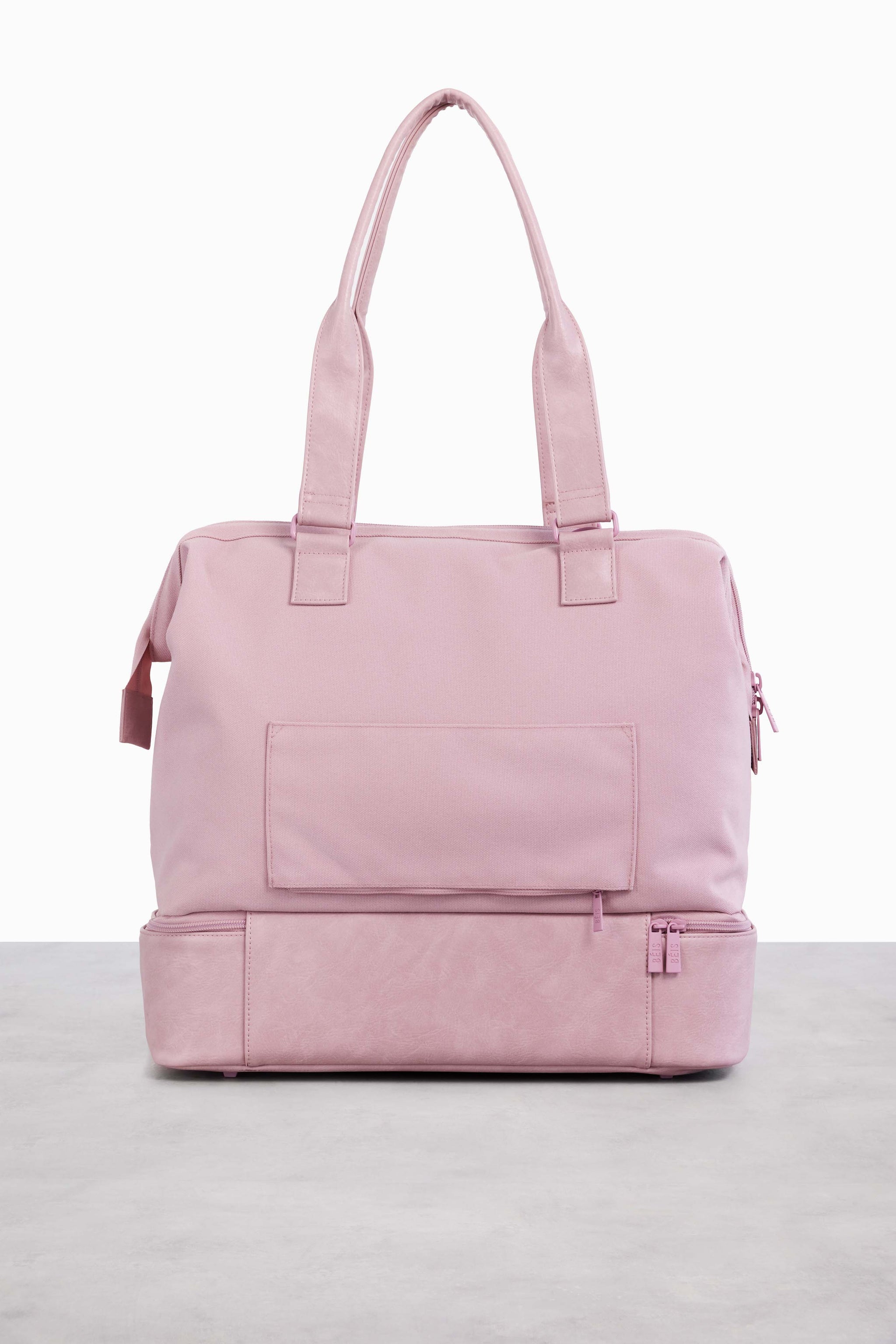 BÉIS 'The Mini Weekender in Atlas Pink - Pink Small Weekend Bag ...