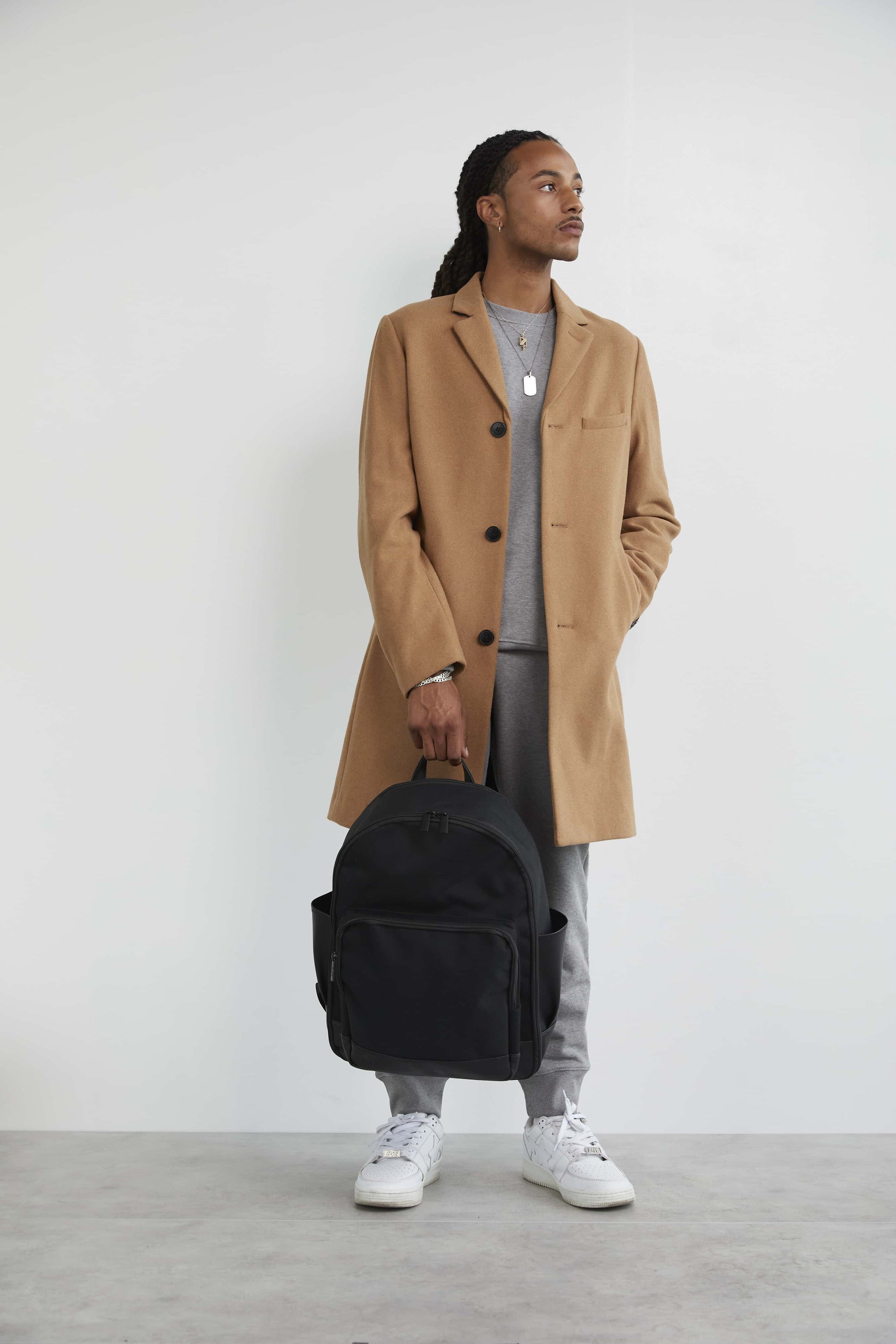 All Black Backpack & Bookbag