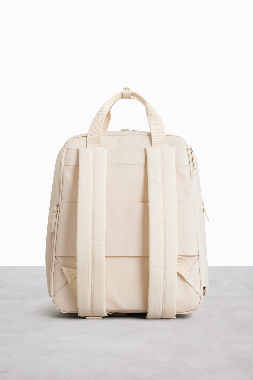 BÉIS 'The Expandable Backpack' in Beige - Expandable Travel Backpacks