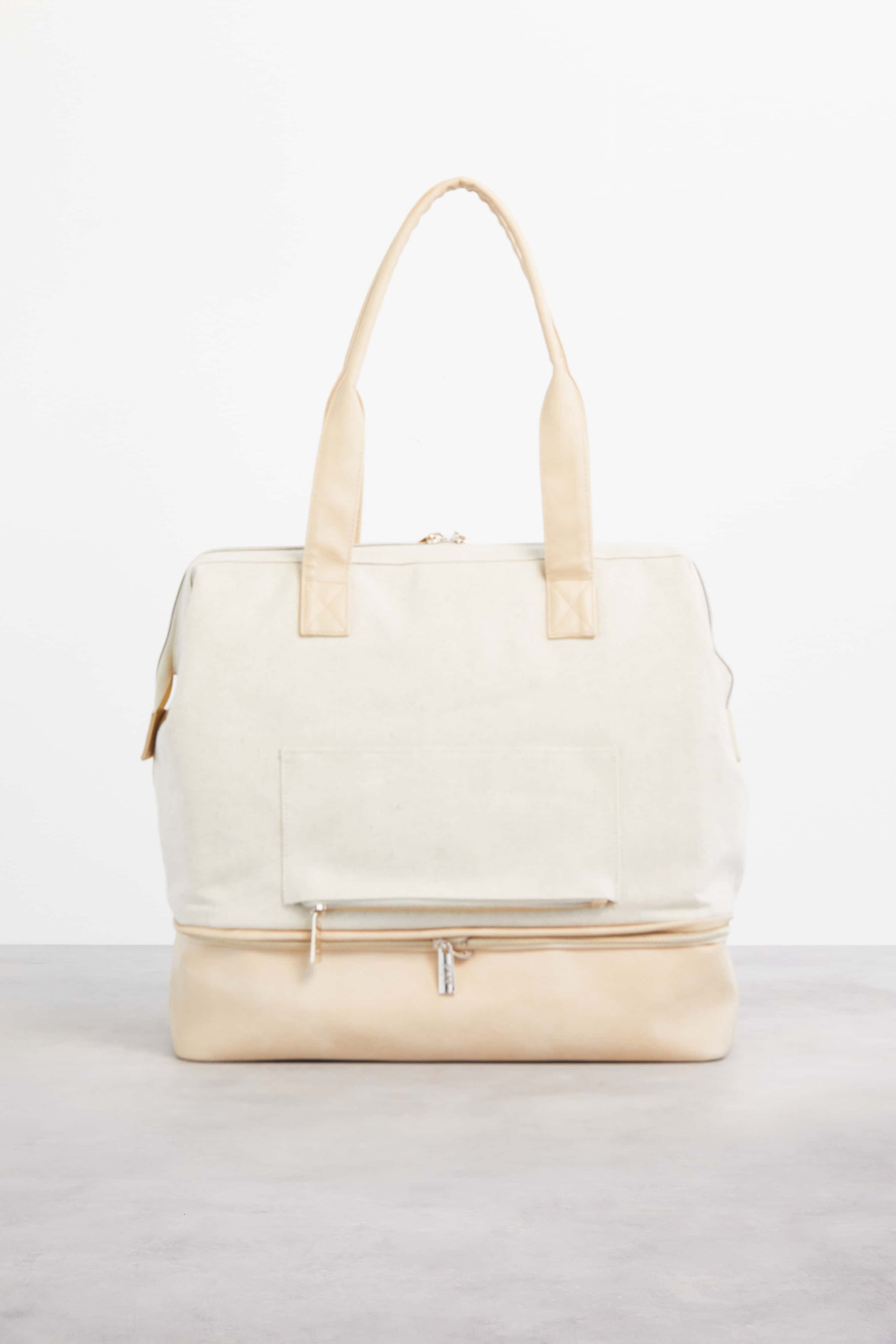 BÉIS 'The Convertible Mini Weekender' in Beige - Small Beige Weekender ...