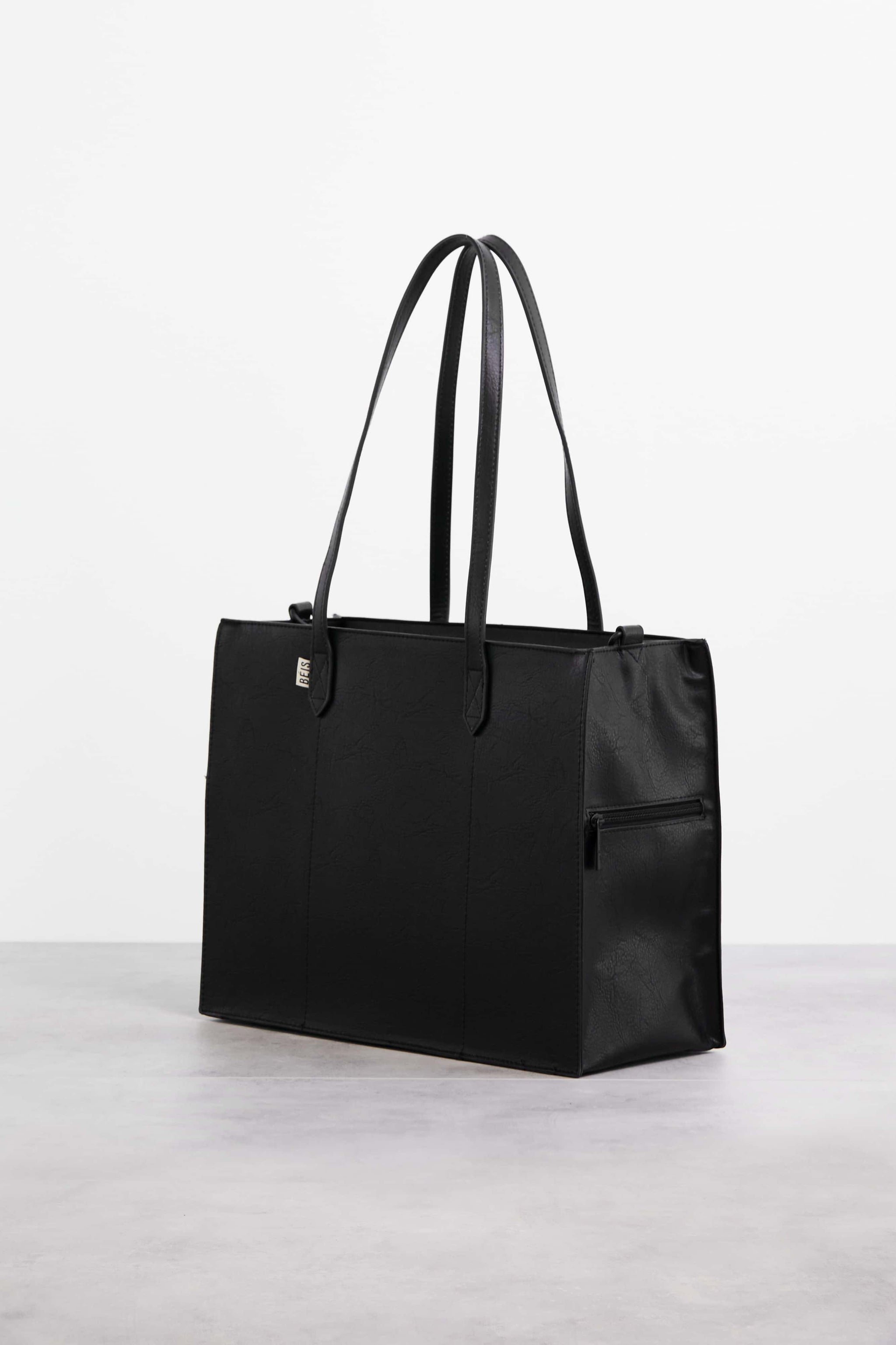 Black Work Tote - Designer Laptop Bag for Women