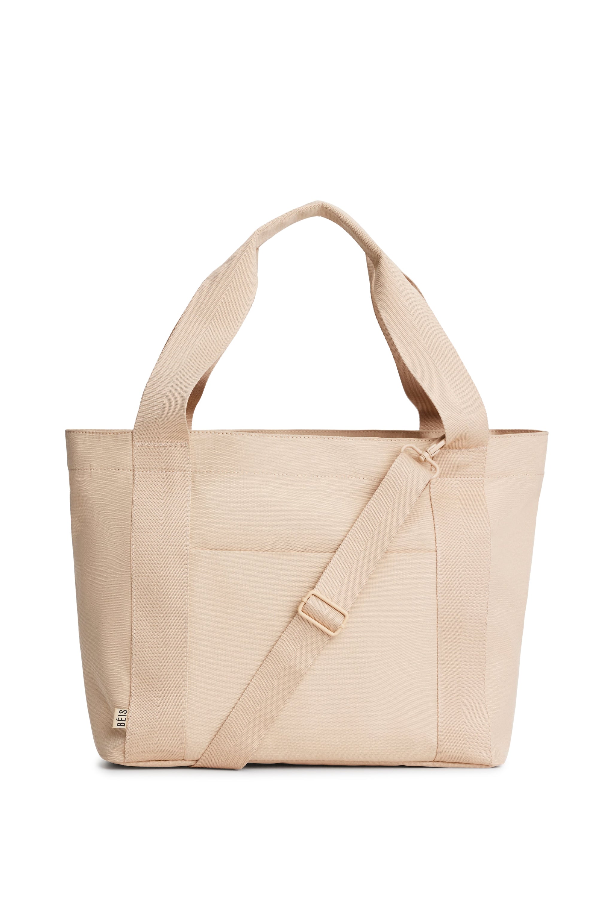BÉIS 'The BEISICS Tote' in Beige - Large Beige Tote Bag With Zipper ...