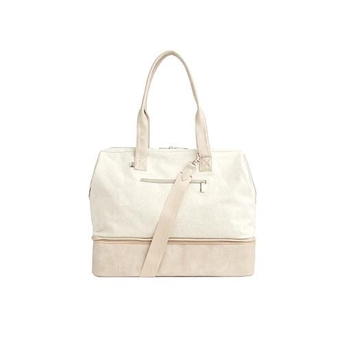 BÉIS 'The Convertible Weekender in Beige - Beige Weekender Bag ...